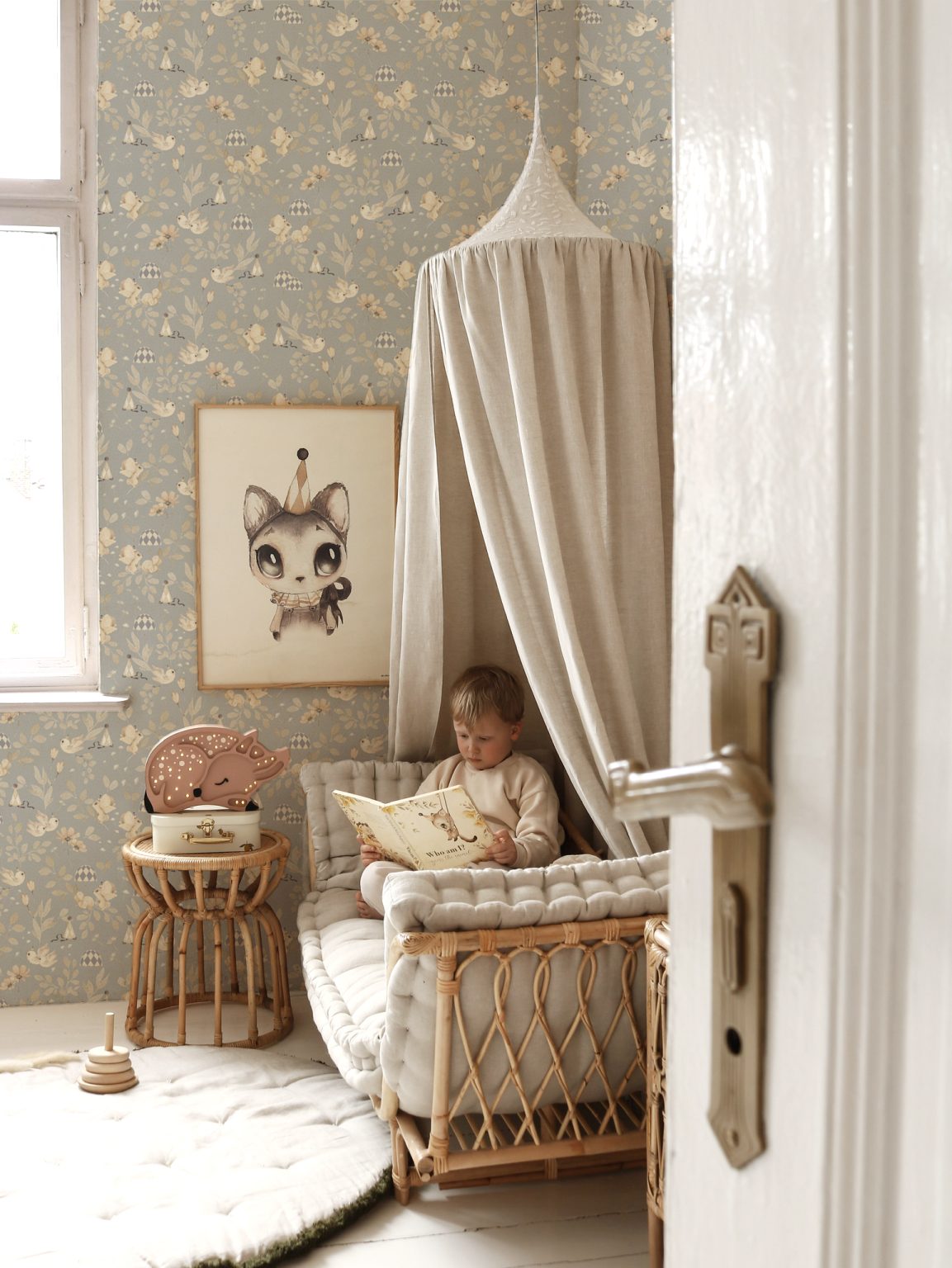 Acorn Forest Night - Wallpaper - Mrs Mighetto