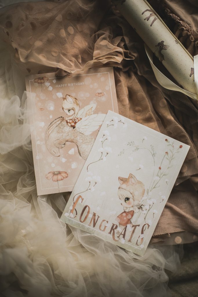 2-Pack Birthday Cards Flower - Mrs Mighetto - Webshop